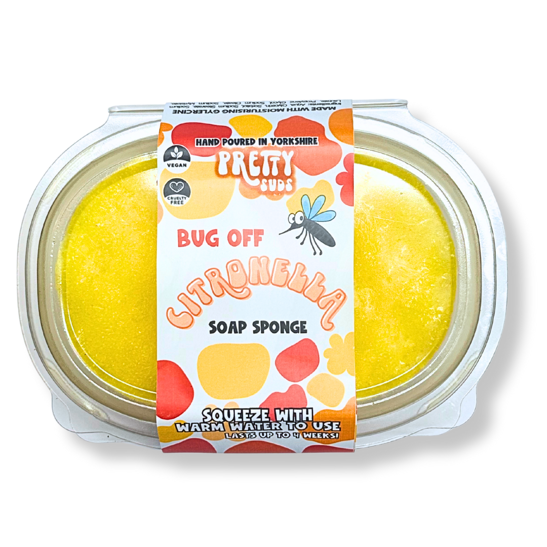 Citronella Bug Off Soap Sponge 200g | Pretty Suds UK