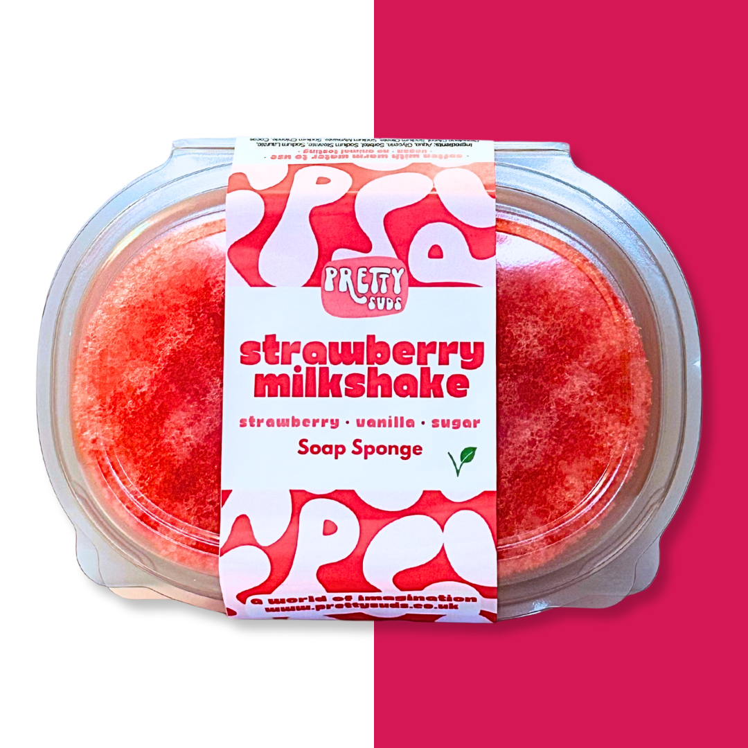 Strawberry Milkshake Soap Sponge | Sweet Strawberry & Vanilla | Pretty ...