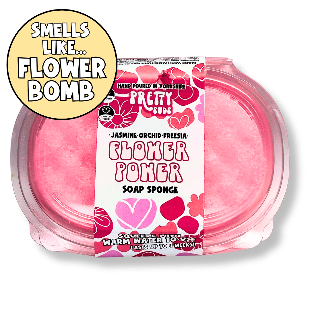 Flower Power Soap Sponge 200g | Pretty Suds UK